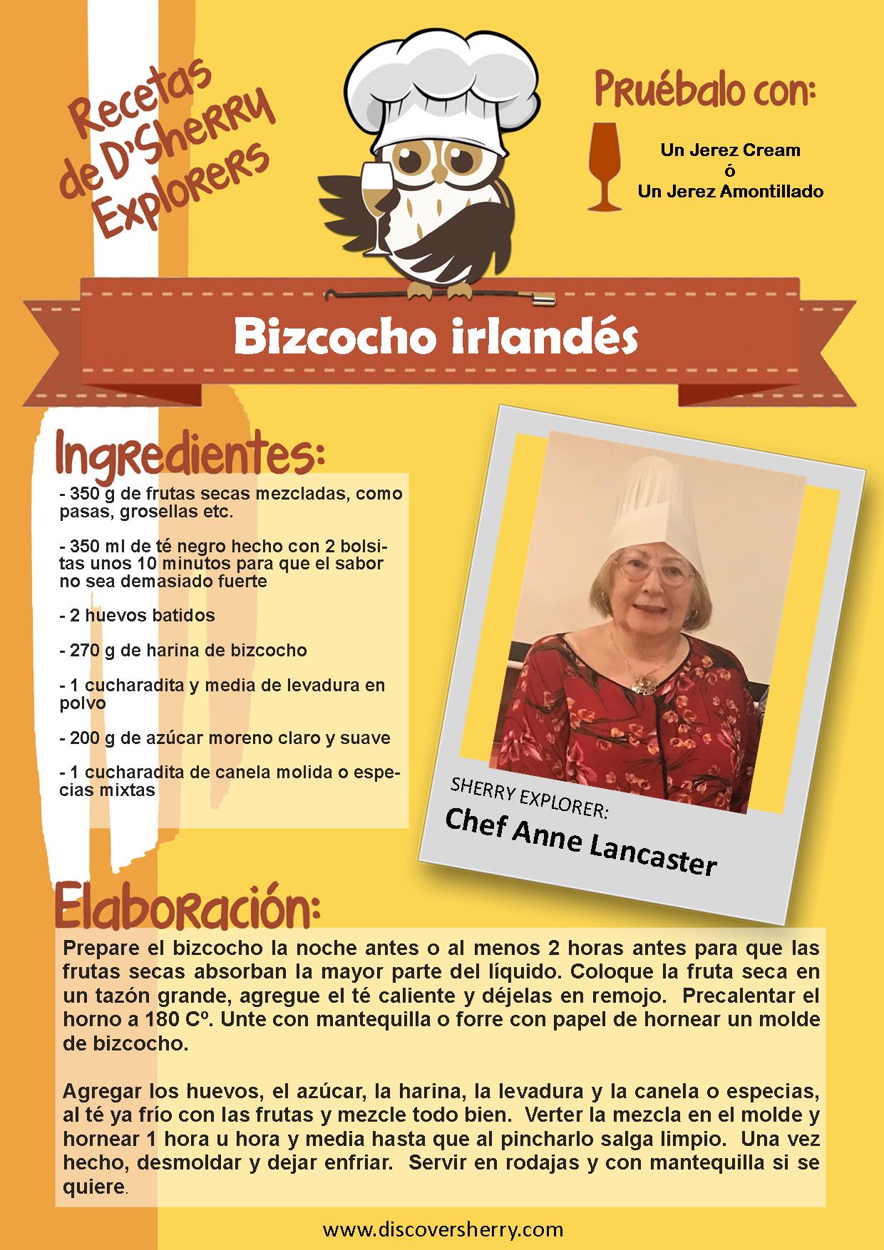 Receta de Anne Lancaster: Bizcocho irlandés / Anne Lancaster´s recipe ...