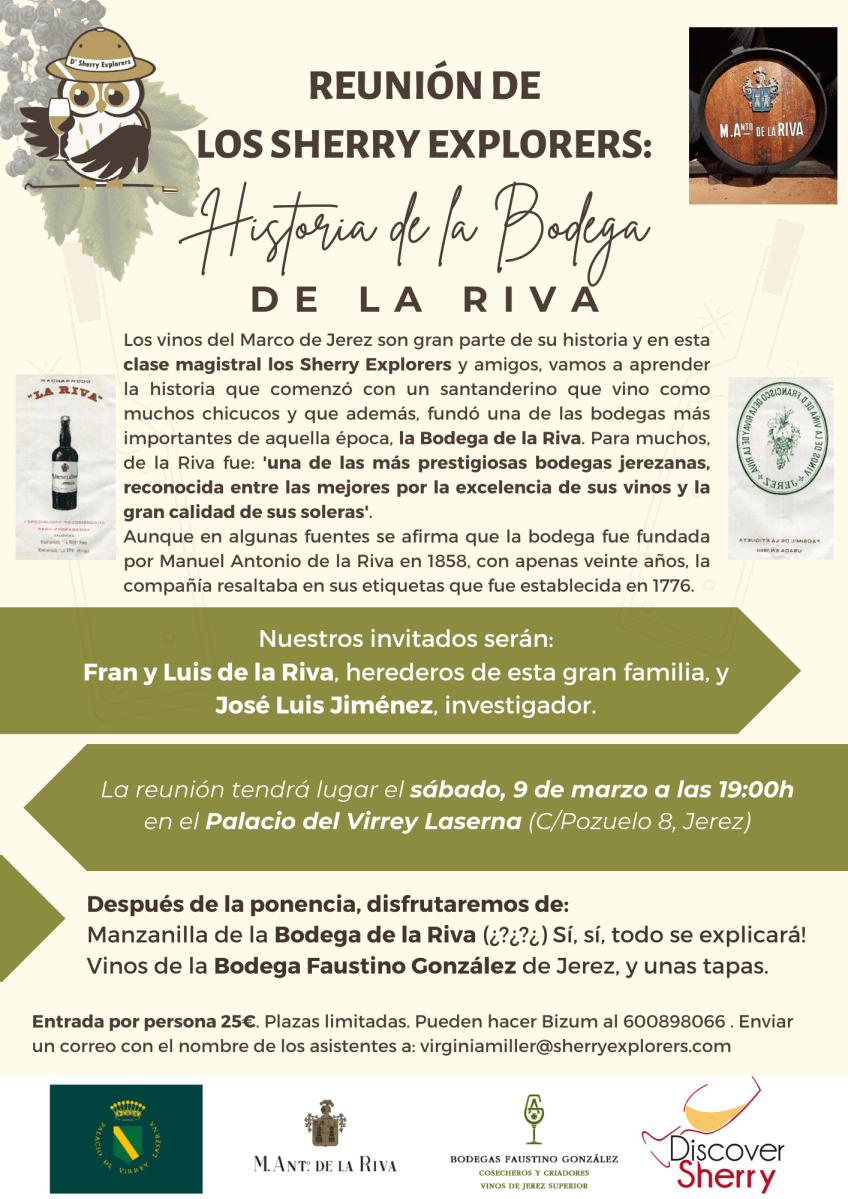 Reunión de Los Sherry Explorers: Historia de la Bodega de la Riva ...